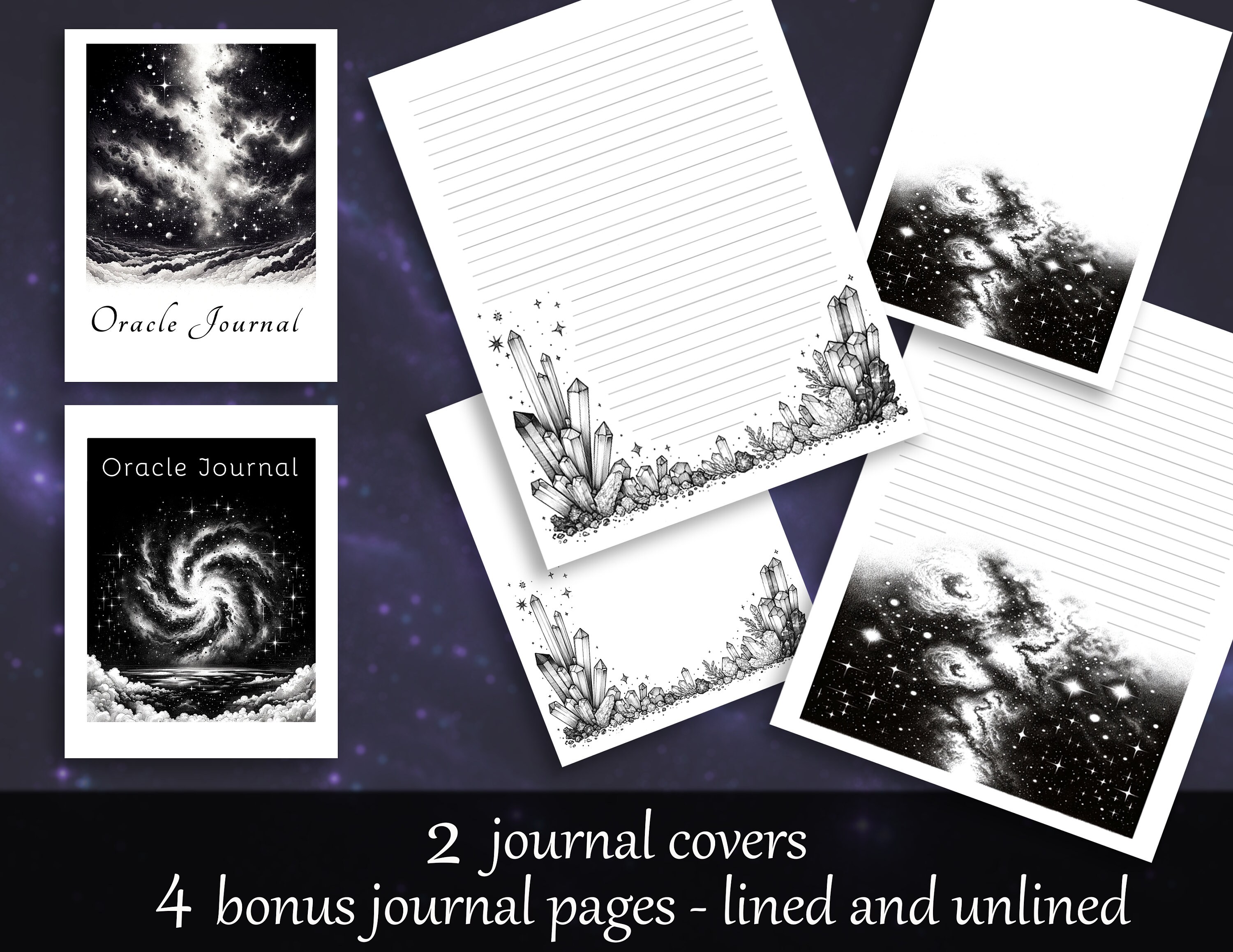 Printable Oracle Card Journal, Oracle Diary, Divination Reading Tracker ...