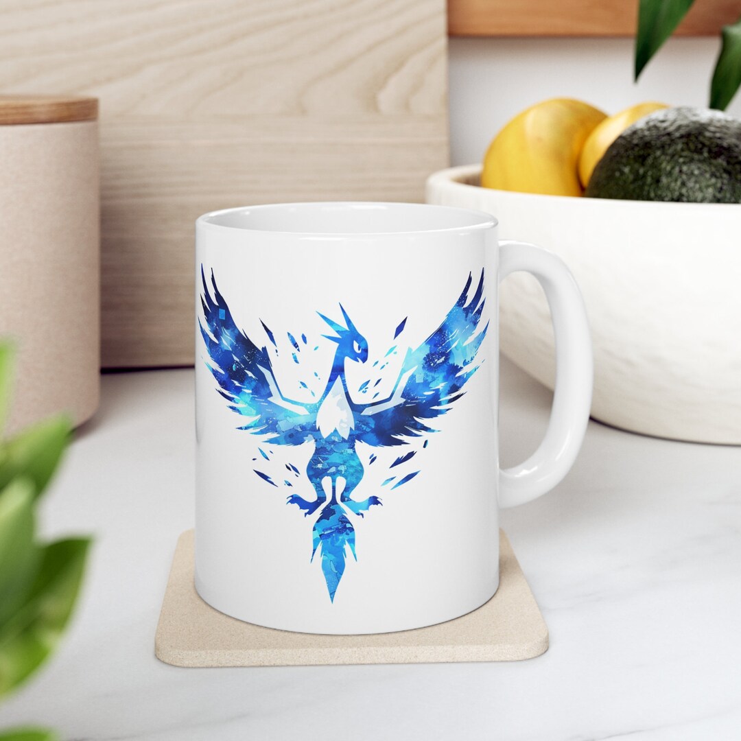 Team Mystic Mugs, Poke Mugs, Team Mystic Logo, Azure Aura - Etsy