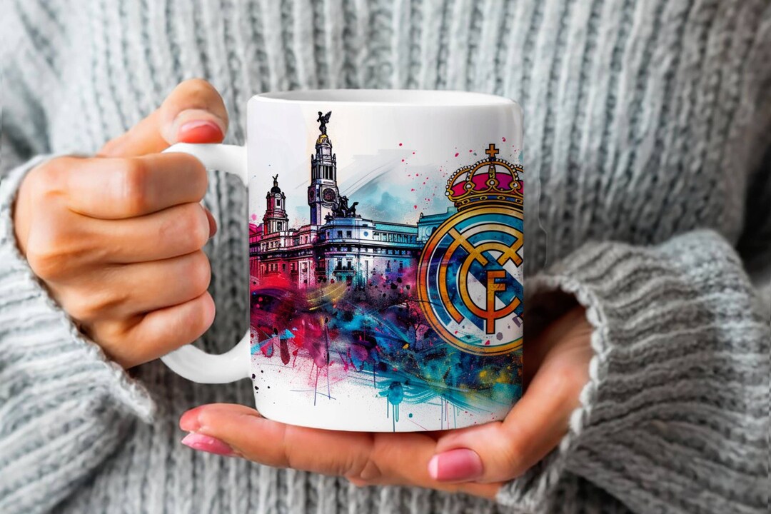 Real Madrid Mugs, Real Madrid Logo, Madrid Skyline, La Liga, Soccer ...