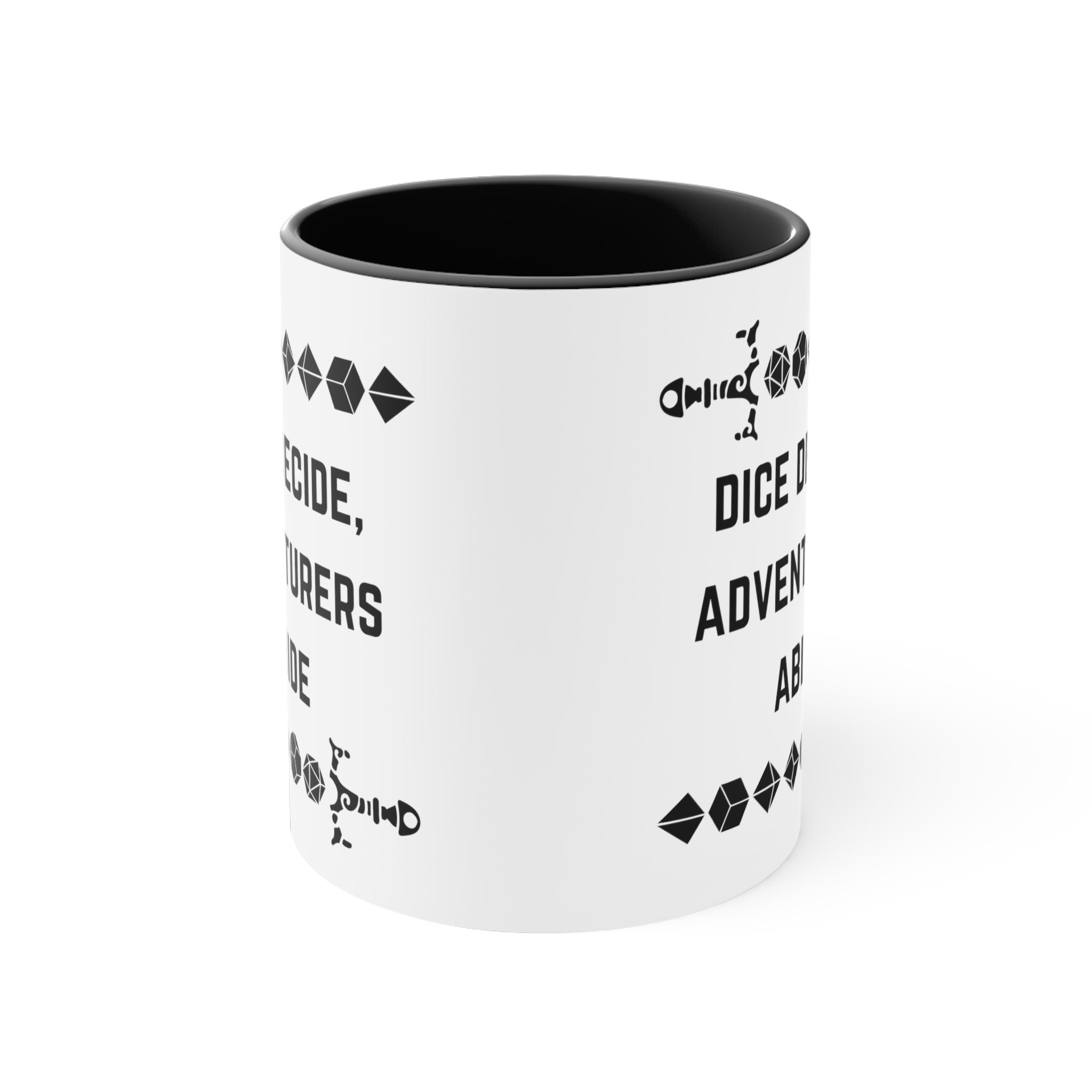 Dice Decide, Adventures Abide D&D Dice Coffee Mug, 11oz Dungeons and ...