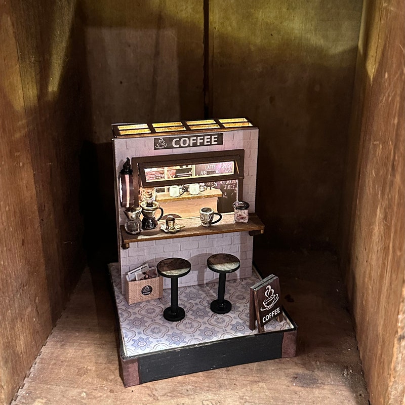 Miniature Coffee Shop - Etsy