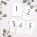 Editable Table Numbers Template, Digital Download Table Number, DIY ...
