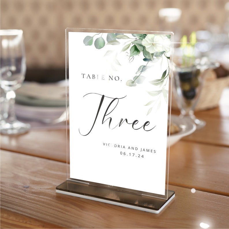 Editable Table Numbers Template, Digital Download Table Number, DIY ...