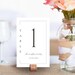 Editable Table Numbers Template, Digital Download Table Number, DIY ...