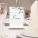 Editable Table Numbers Template, Digital Download Table Number, DIY ...