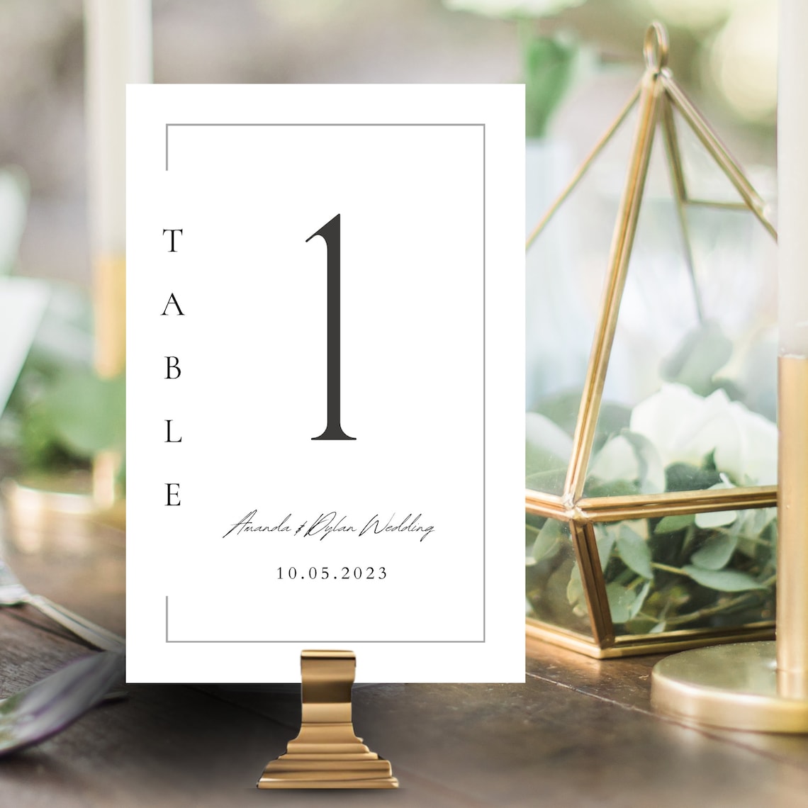 Editable Table Numbers Template, Digital Download Table Number, DIY ...