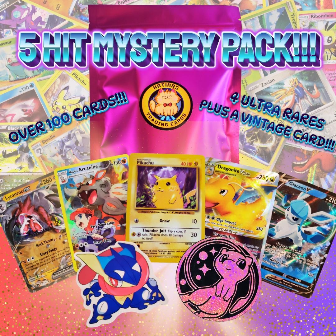 Pokemon Mystery Pack - Etsy