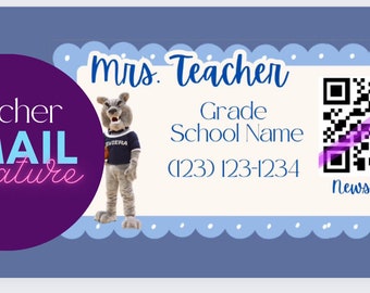 Minimalist Email Signature Template Editable Email Signature Custom ...