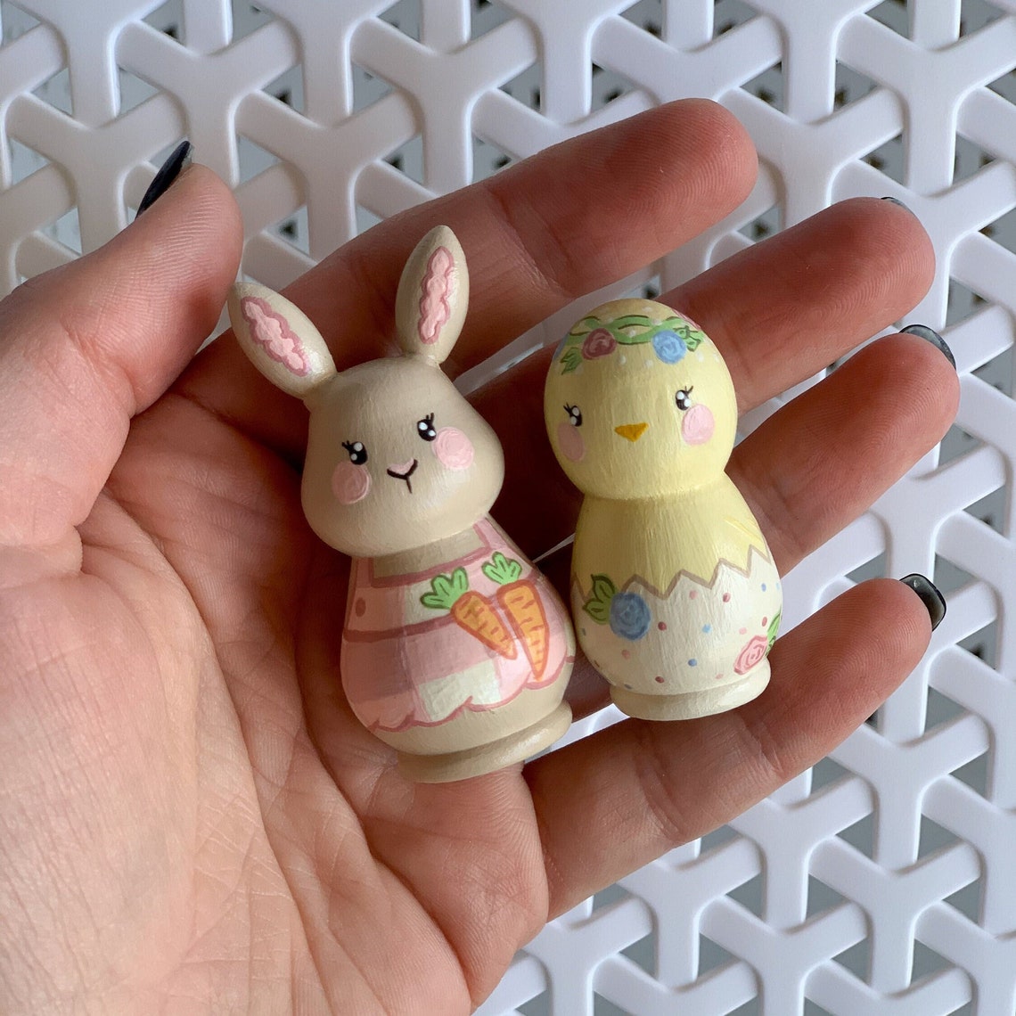 Easter Bunny Doll Easter Chick Doll Handmade Dolls Easter Basket ...