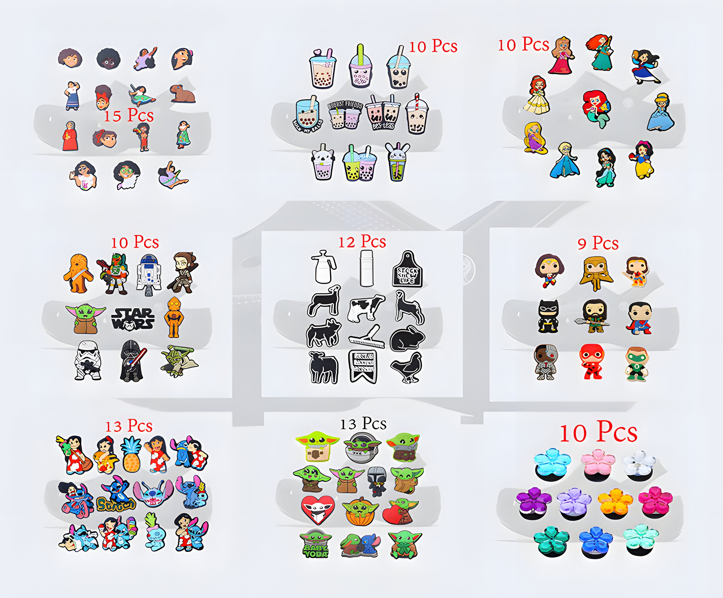 Good Cartoons Croc Chram Popula Cartoons Croc Bundle C1 - Etsy