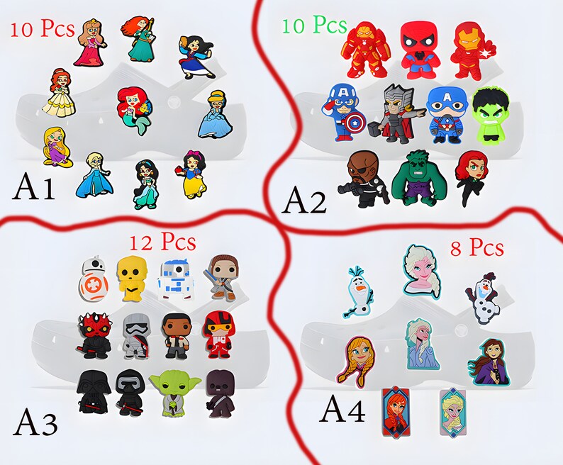 Good Cartoons Croc Chram Popula Cartoons Croc Bundle C1 - Etsy