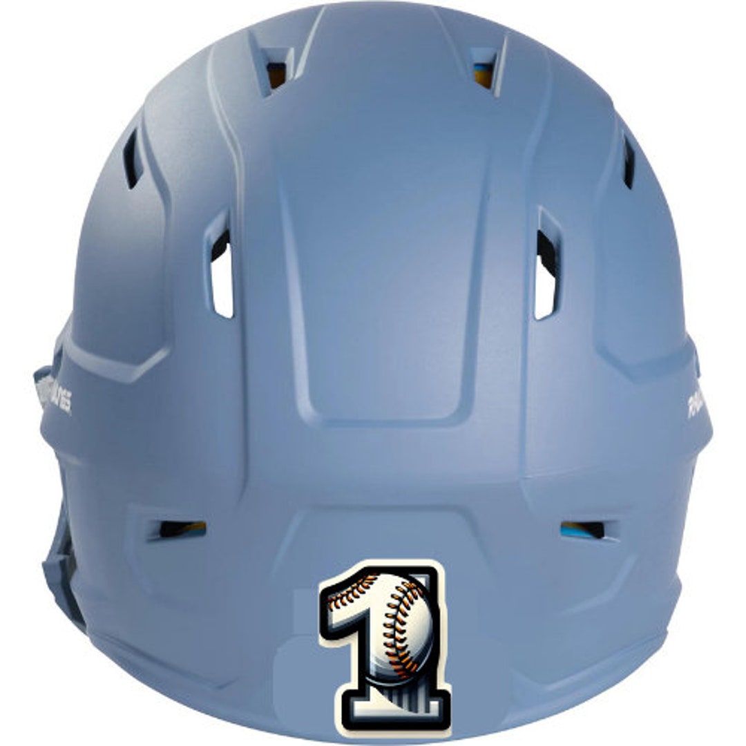 Baseball Helmet Sticker 1 Kiss-cut Vinyl Decal - Etsy