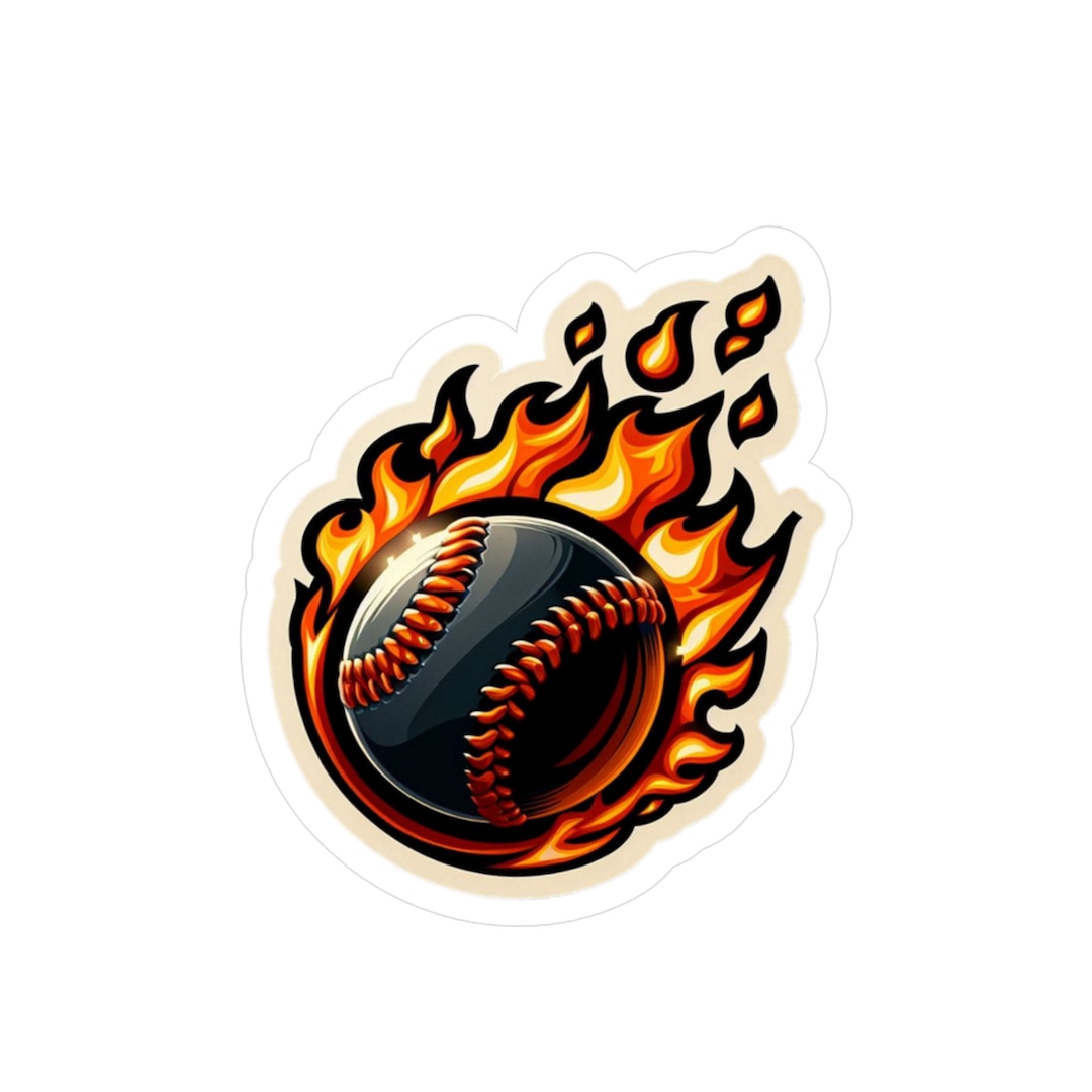 Baseball Heater Kiss-cut Vinyl Decal - Etsy