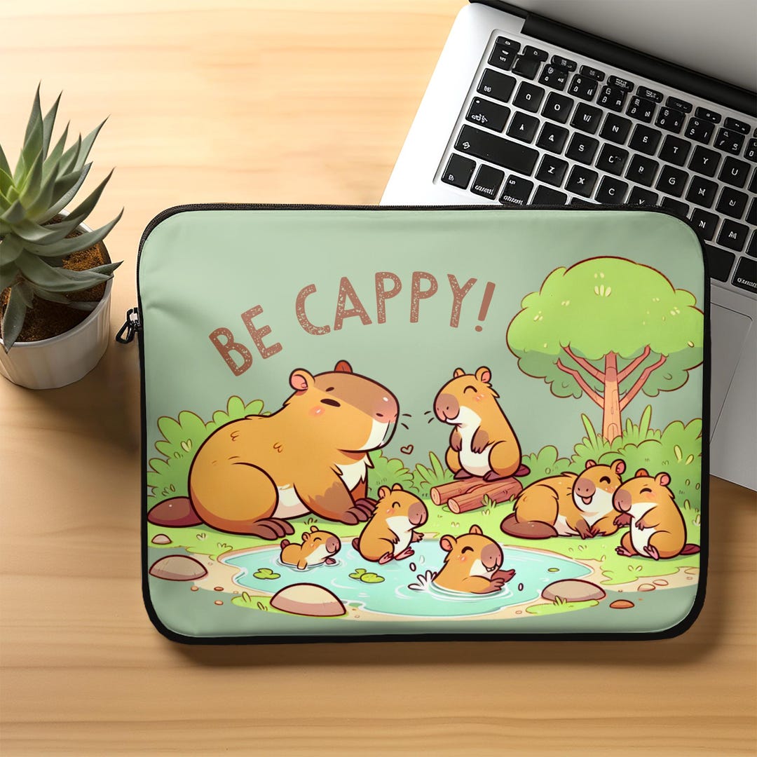 Capybara Laptop Sleeve Cute MacBook Pro Laptop Sleeve Funny Cute ...