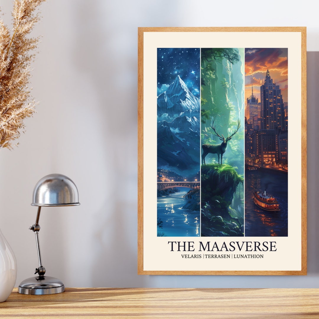 Maasverse Art Print Acotar Digital Download Throne of Glass, Velaris ...