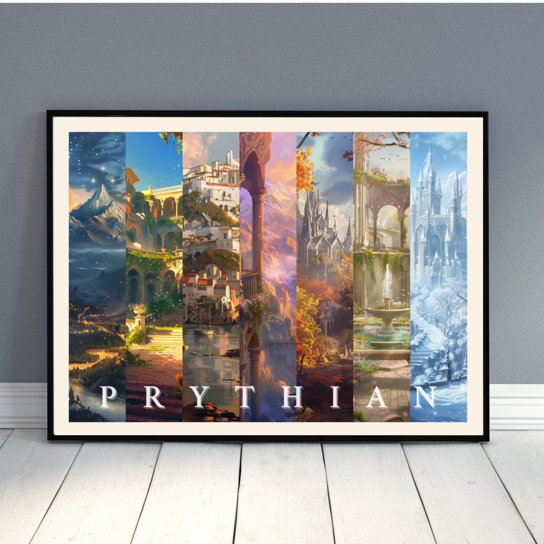 Prythian Court Landscape Poster, Acotar, UNFRAMED Wall Art, Booknook ...