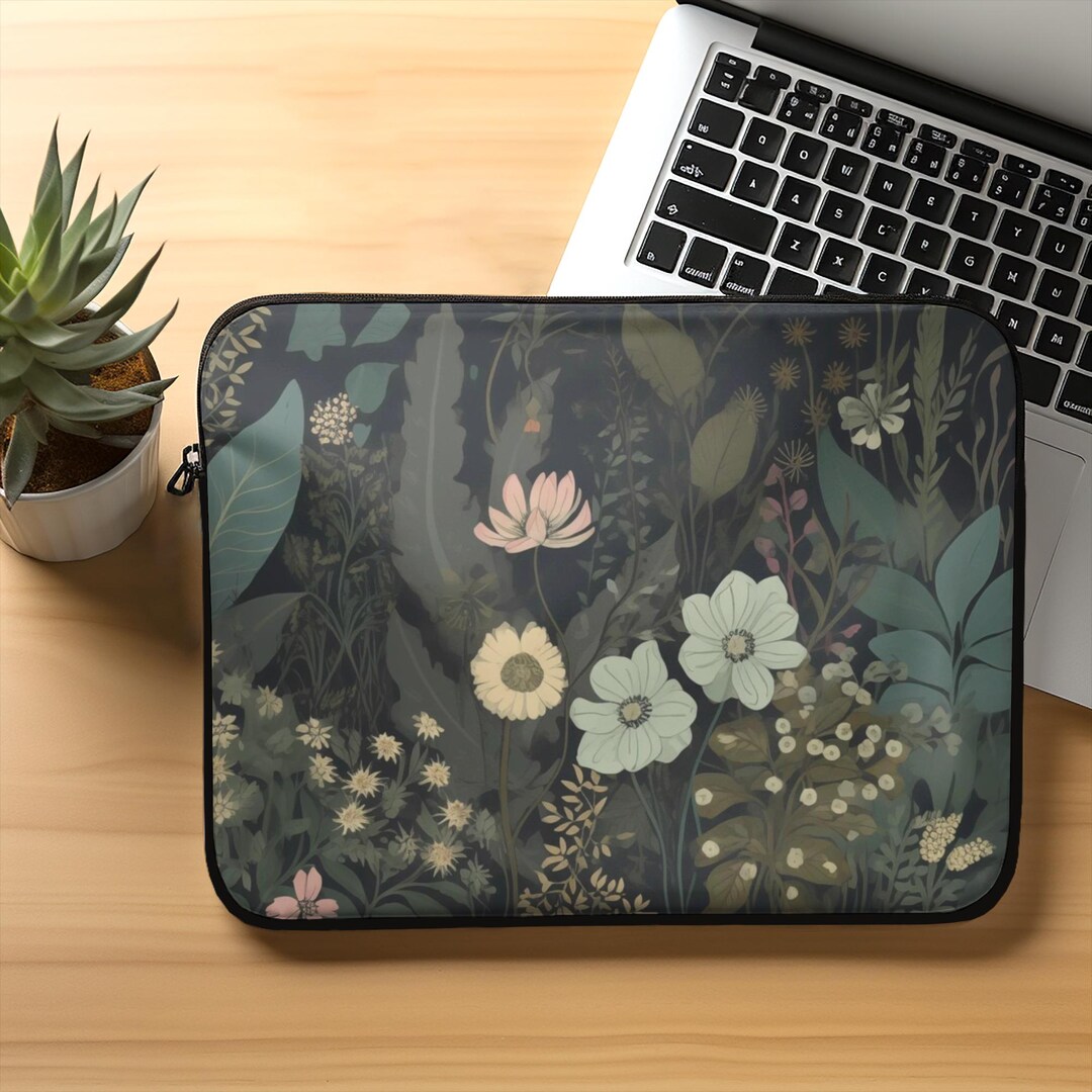 Cottagecore Laptop Sleeve Floral Laptop Bag Botanical MacBook Air Case ...