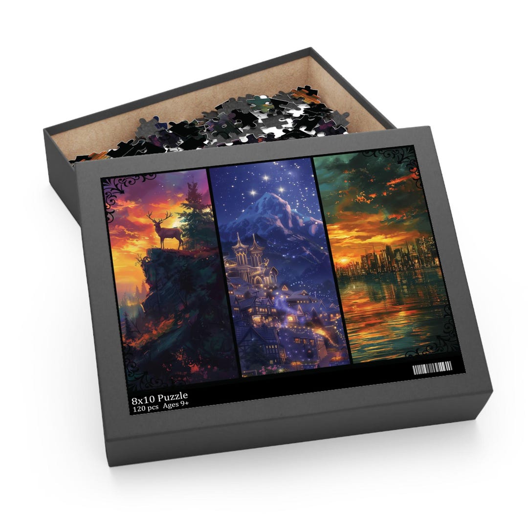 Maasverse Puzzle of Velaris, Terrasen, and Lunathion, ACOTAR Puzzle ...