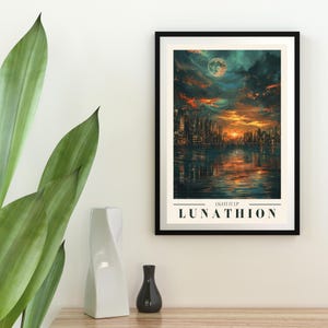Lunathion Inspired Print Digital Download Crescent City Art Print ...