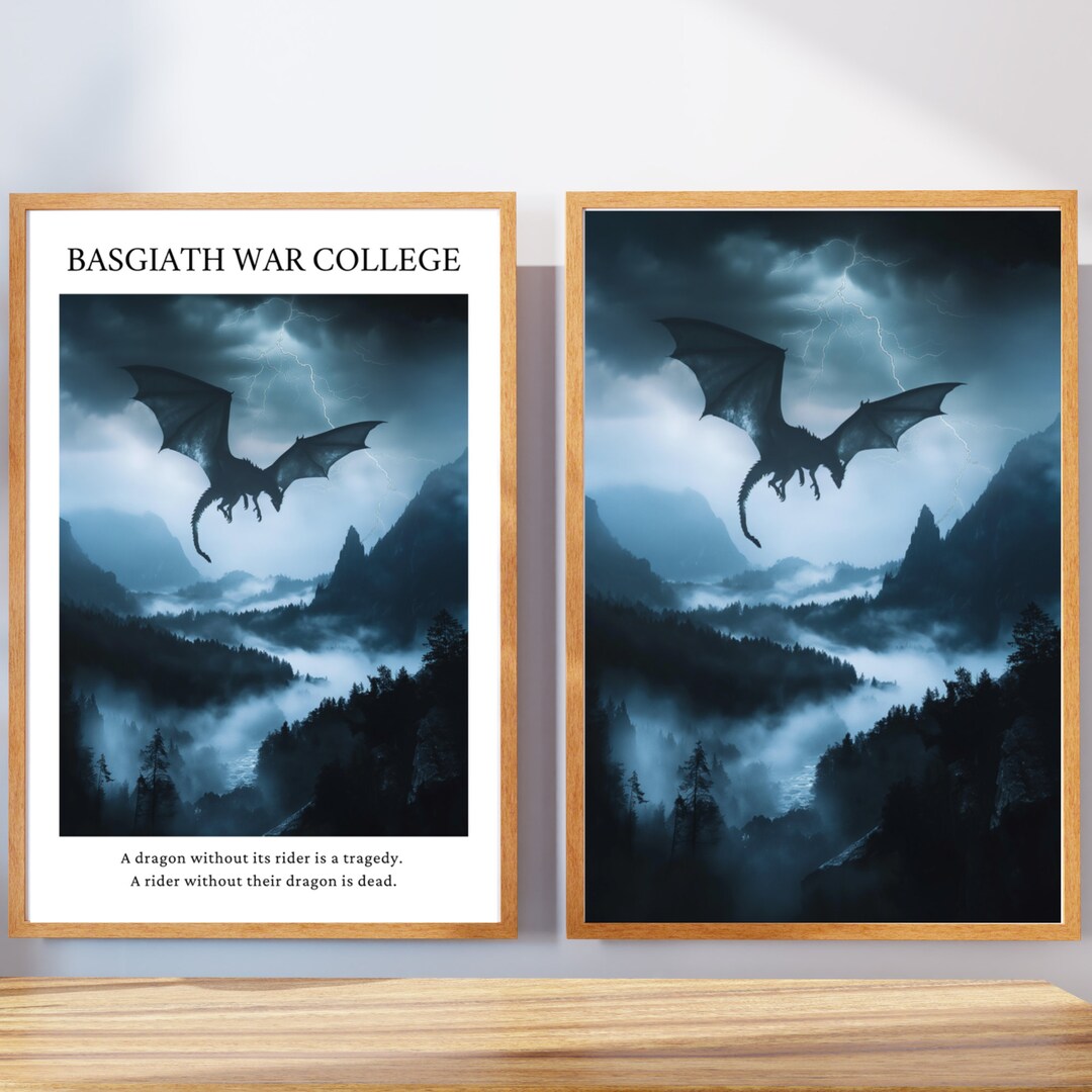 Fourth Wing Printable Basgiath War College Digital Download Art Print ...