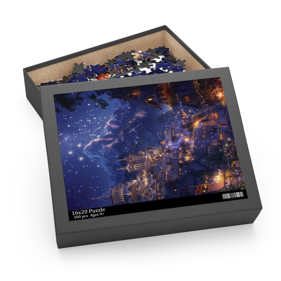 Acotar Puzzle Velaris Art, ACOTAR Puzzle Fantasy Picture Puzzle Bookish ...