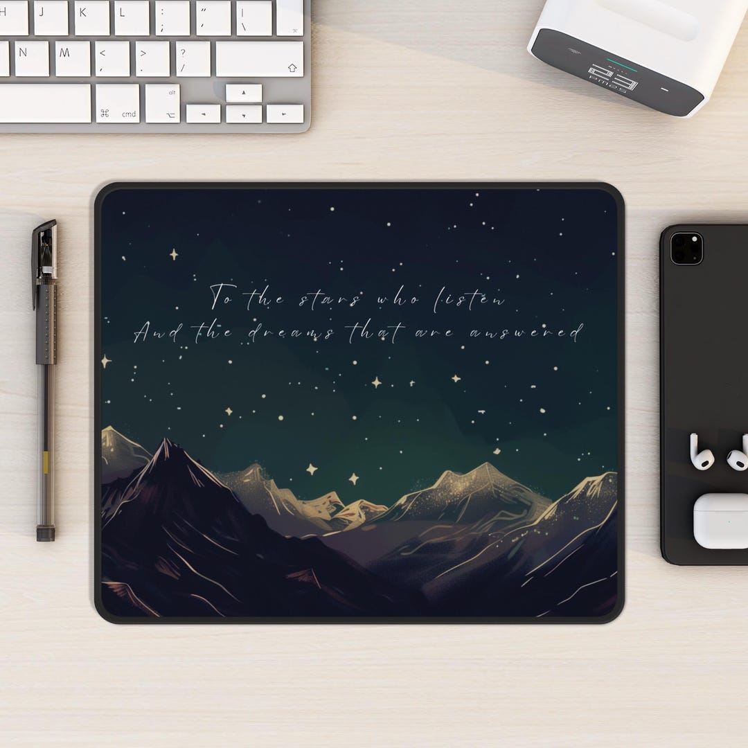 Starry Night Acotar - Inspired Mouse Pad Custom Fantasy Mouse Pad ...