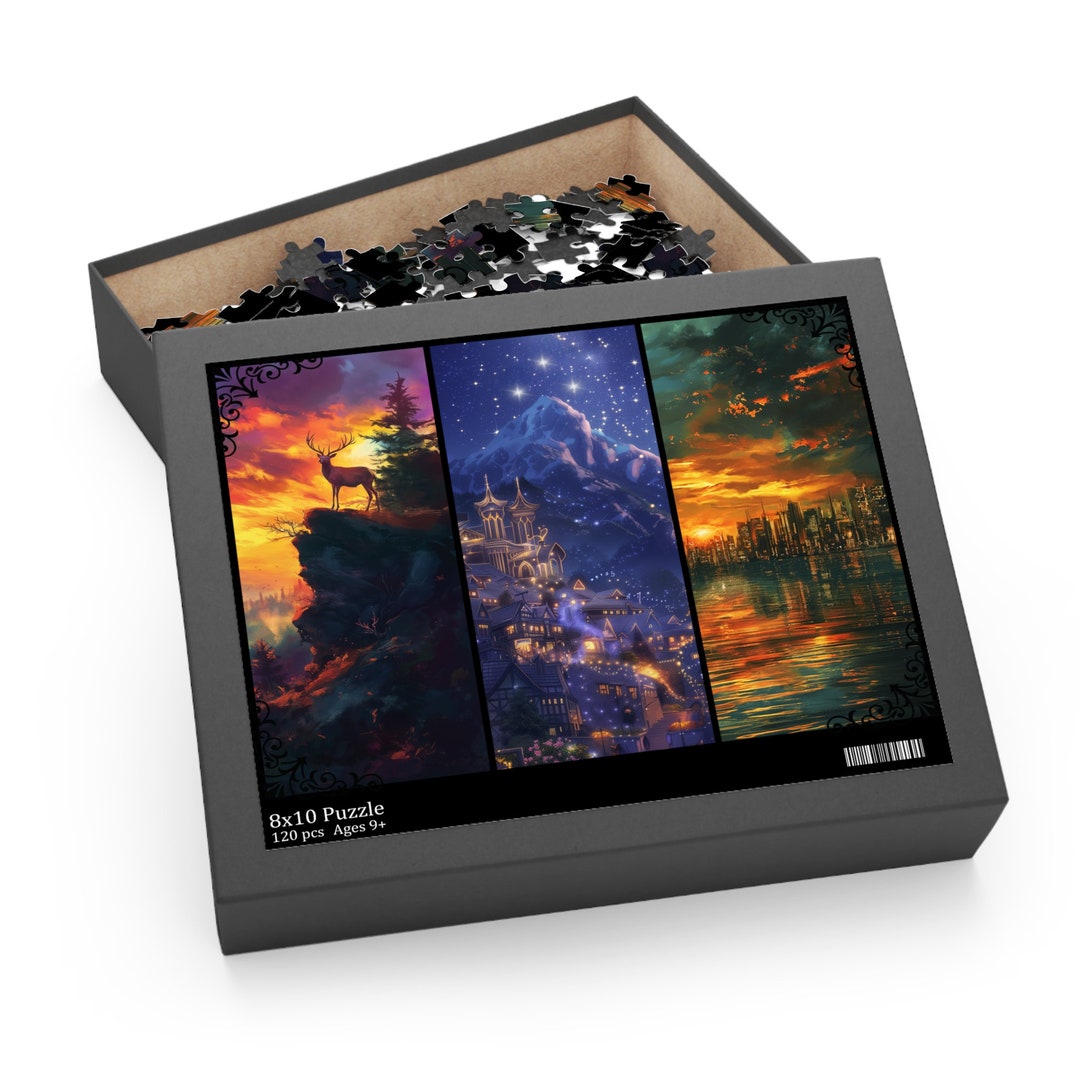 Maasverse Puzzle of Velaris, Terrasen, and Lunathion, ACOTAR Puzzle ...