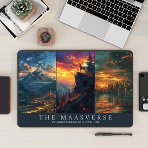 Maasverse Desk Mat Sara J Maas Acotar Throne of Glass Fan Art, Velaris ...