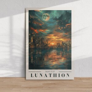 Lunathion Inspired Print Digital Download Crescent City Art Print ...