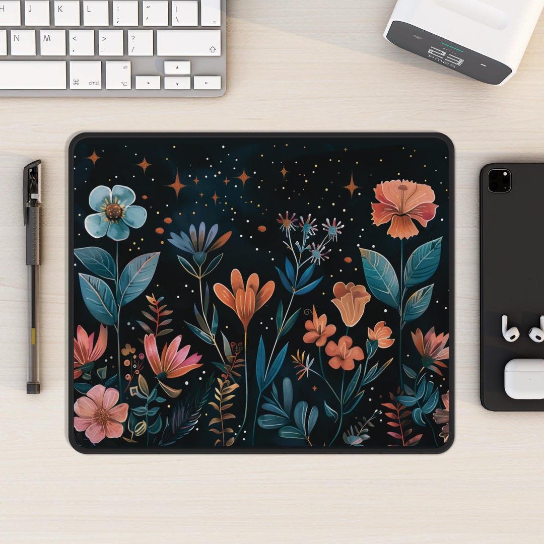 Botanical Mouse Pad Mythical Theme Mouse Pad Celestial Theme Aesthetic ...