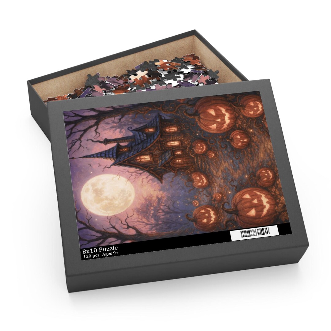 Halloween Haunted House Puzzle, 120/252-piece Jigsaw Puzzle, Halloween ...