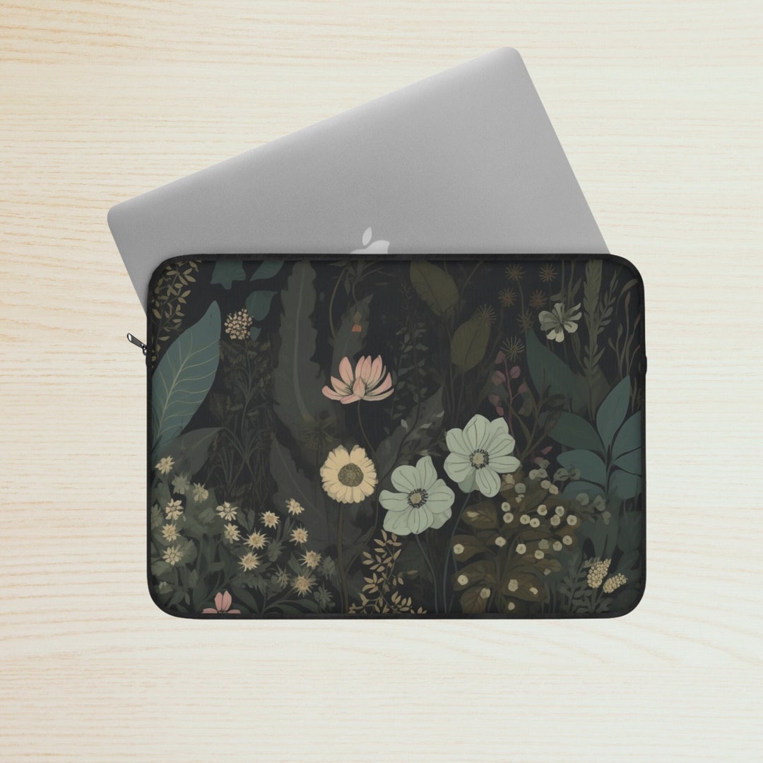 Cottagecore Laptop Sleeve Floral Laptop Bag Botanical MacBook Air Case ...