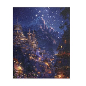 Acotar Puzzle Velaris Art, ACOTAR Puzzle Fantasy Picture Puzzle Bookish ...