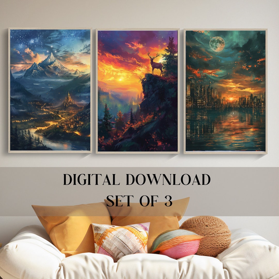 Sara J Maas Set of 3 Prints Maasverse ACOTAR Crescent City Throne of ...