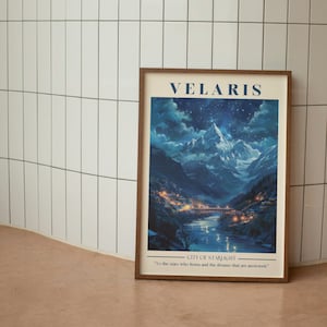 Velaris Art Print Digital Download Acotar Printable Night Court Print ...