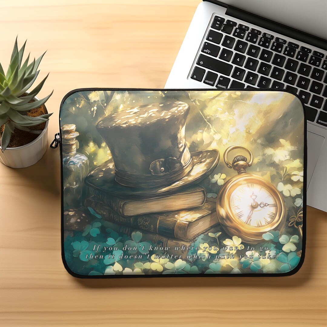 Alice in Wonderland Inspired Laptop Sleeve Bookish MacBook Pro Sleeve ...
