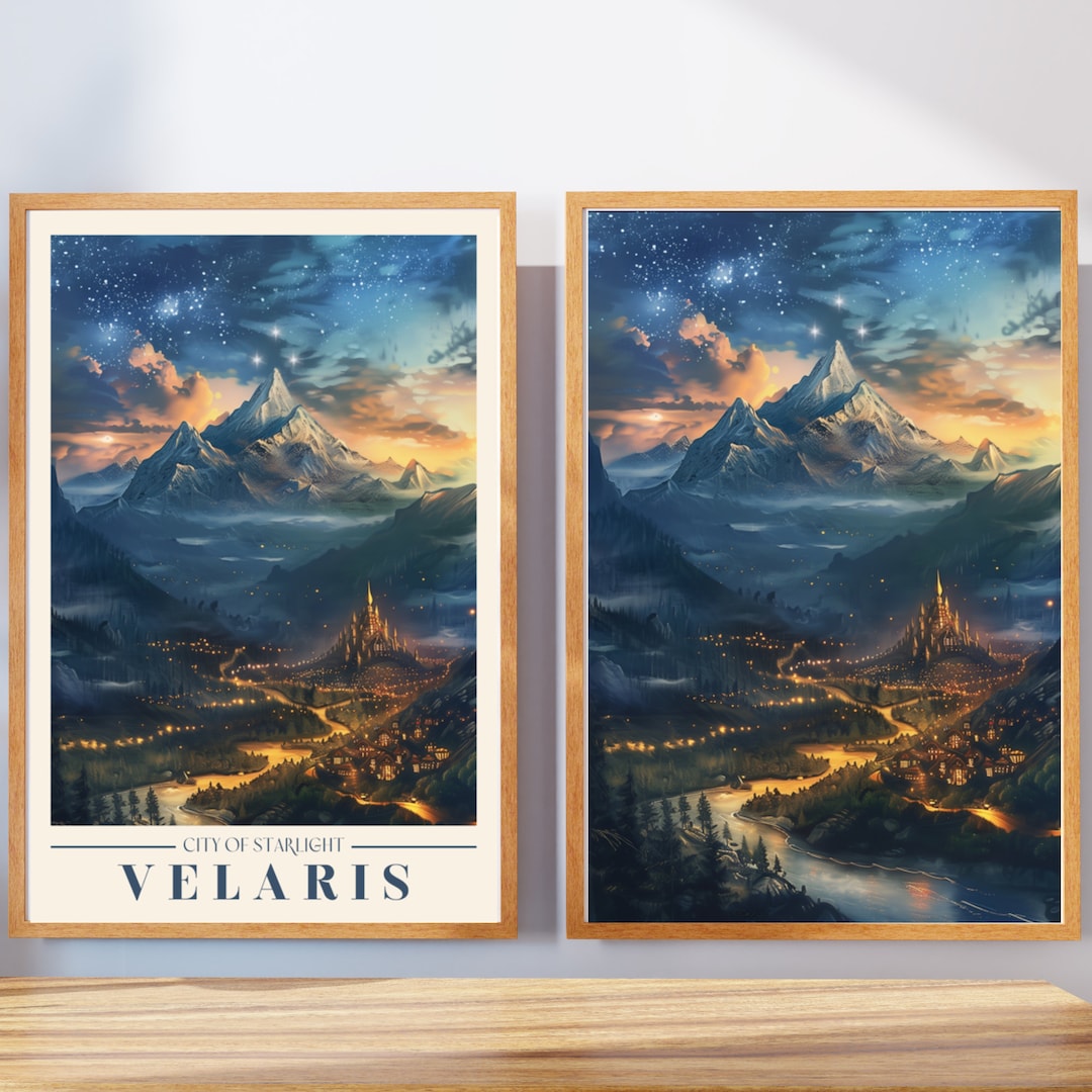 Velaris Print Digital Download Night Court Art Print Printables Acotar ...