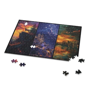 Maasverse Puzzle of Velaris, Terrasen, and Lunathion, ACOTAR Puzzle ...