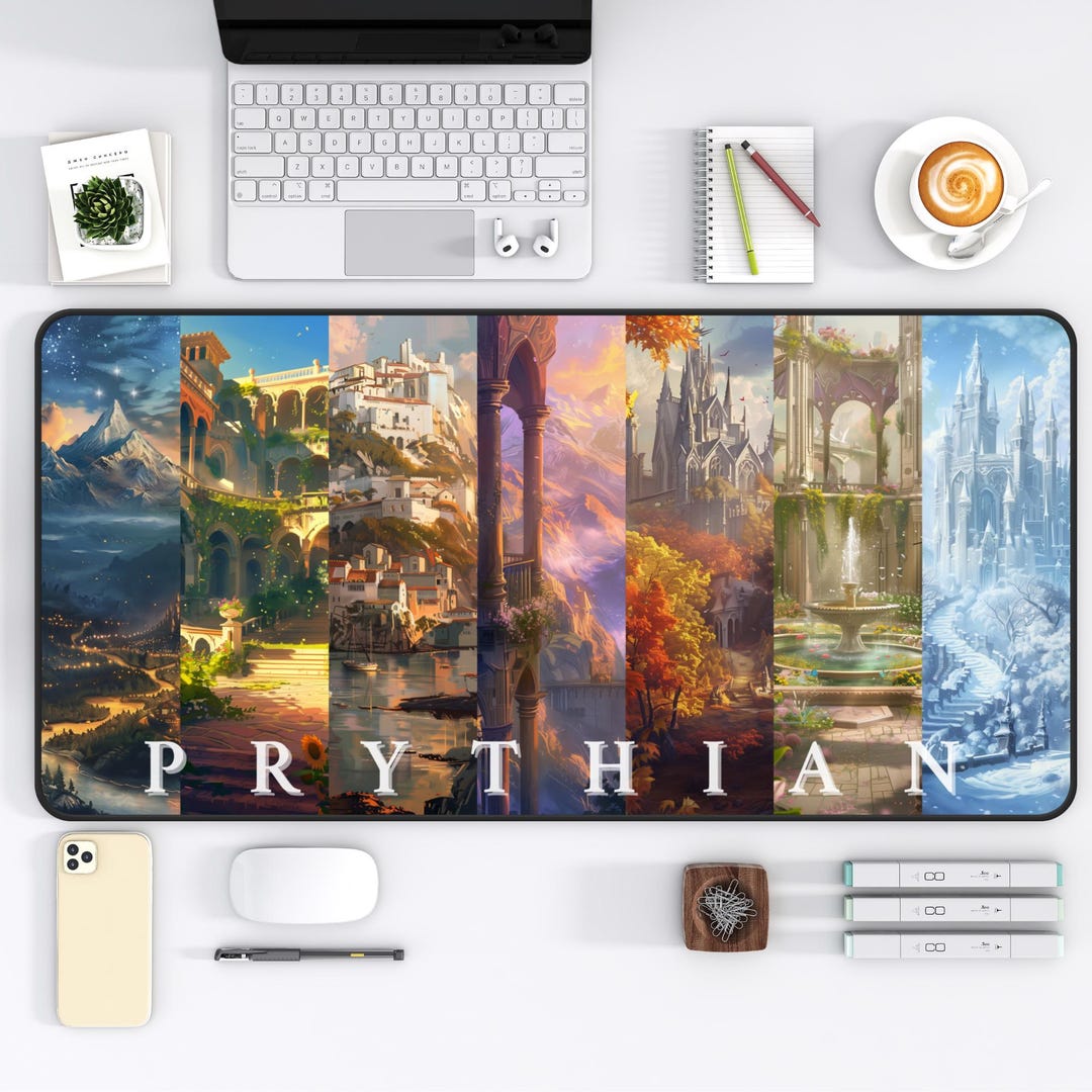 Acotar Desk Mat Prythian Court Inspired Art Bookish Mouse Sara J Mass ...