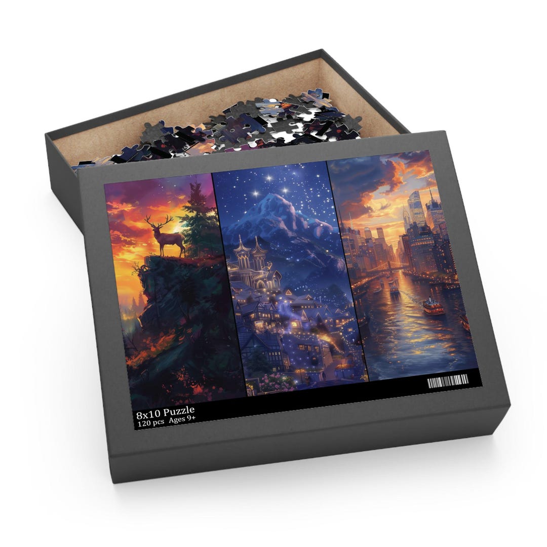 Maasverse Puzzle of Velaris, Terrasen, and Lunathion, ACOTAR Inspired ...