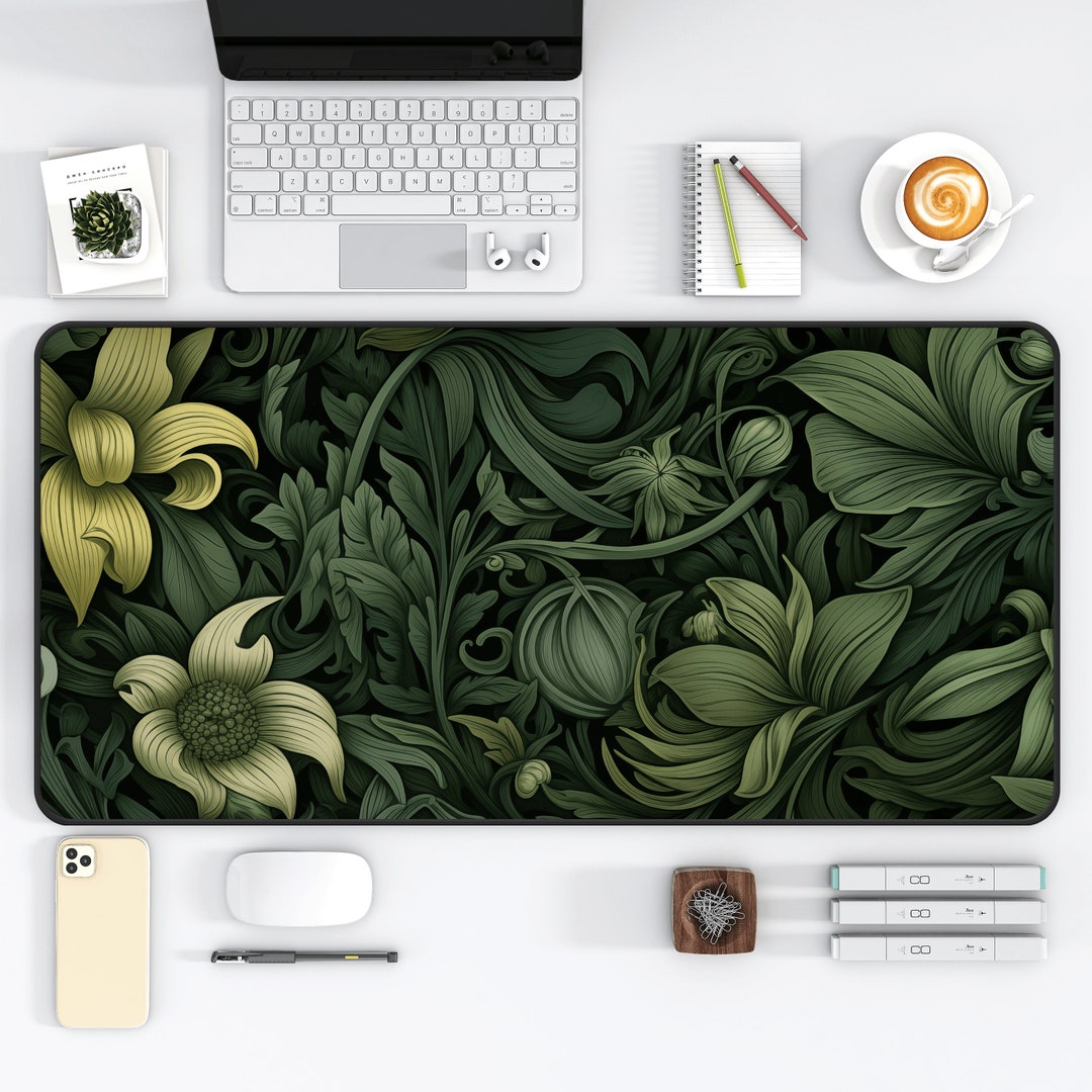 Nature Desk Mat, Green Deskmat , Aesthetic Desk Mat, Ideal Cute Office ...