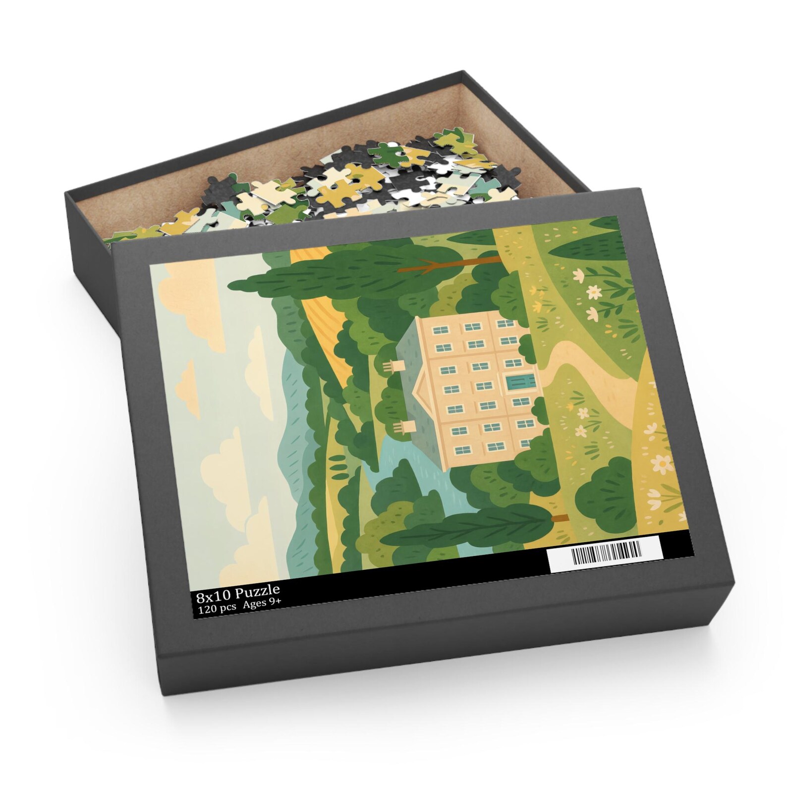 Pride and Prejudice Puzzle: Pemberley Illustration, Jane Austen Gift - Etsy