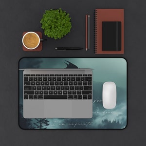 Fourth Wing Desk Mat Basgiath War College Fan Art Fantasy Mouse Pad ...