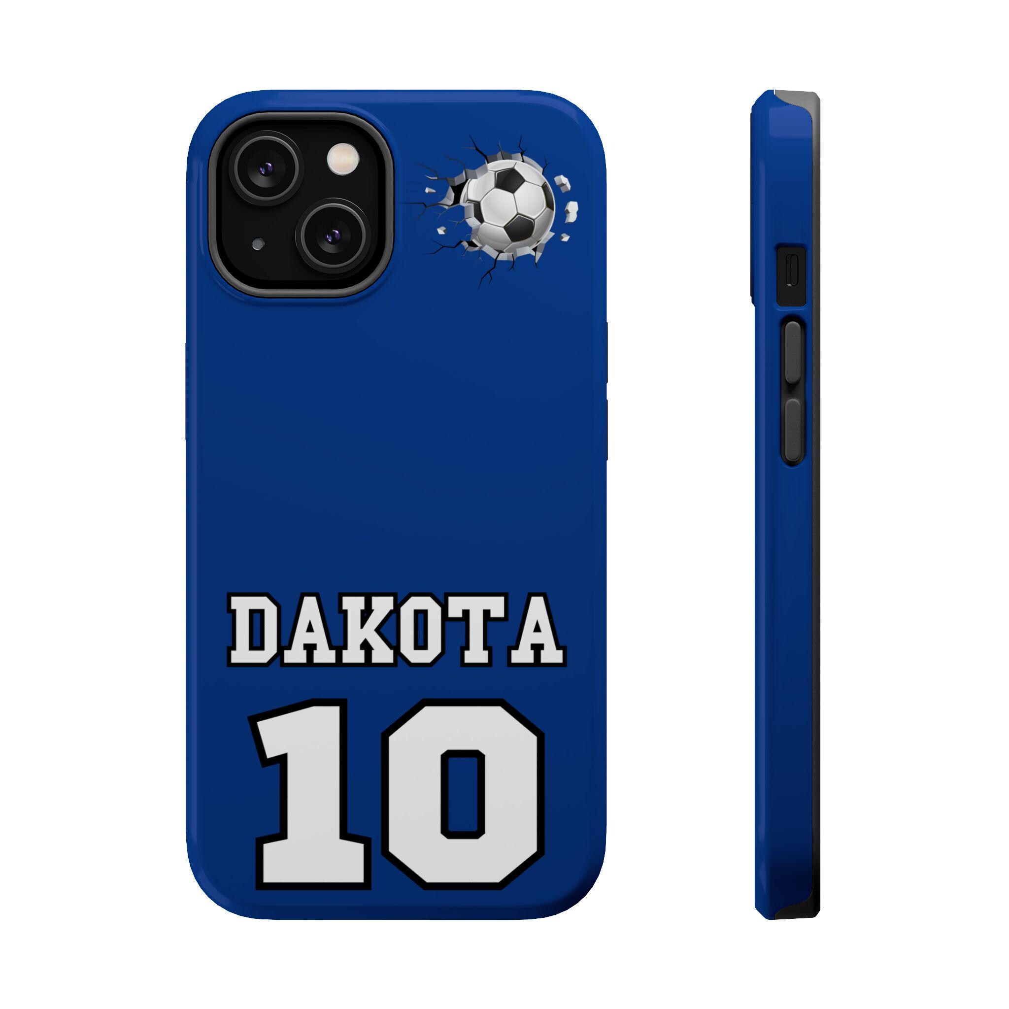 Personalized Name Magsafe Soccer Player Phone Case for iPhone Soccer ...