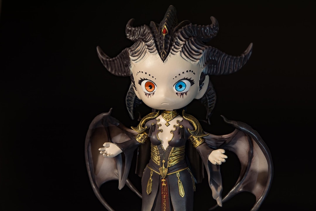 Lilith Diablo 4, Chibi Figure - 3D Printing, Hand Painted Resin Figure ...
