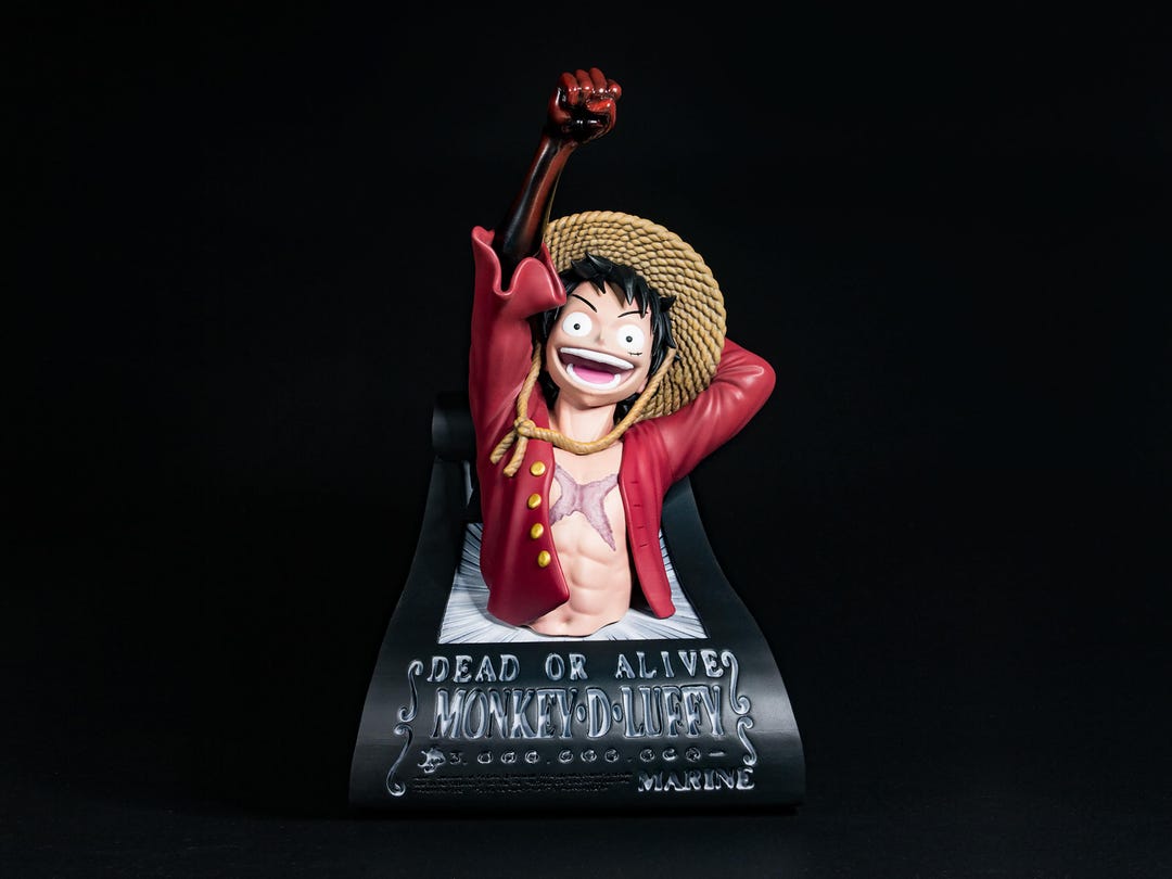 One Piece Luffy Figure - 3D Printed, Hand Painted Resin Figure - Etsy