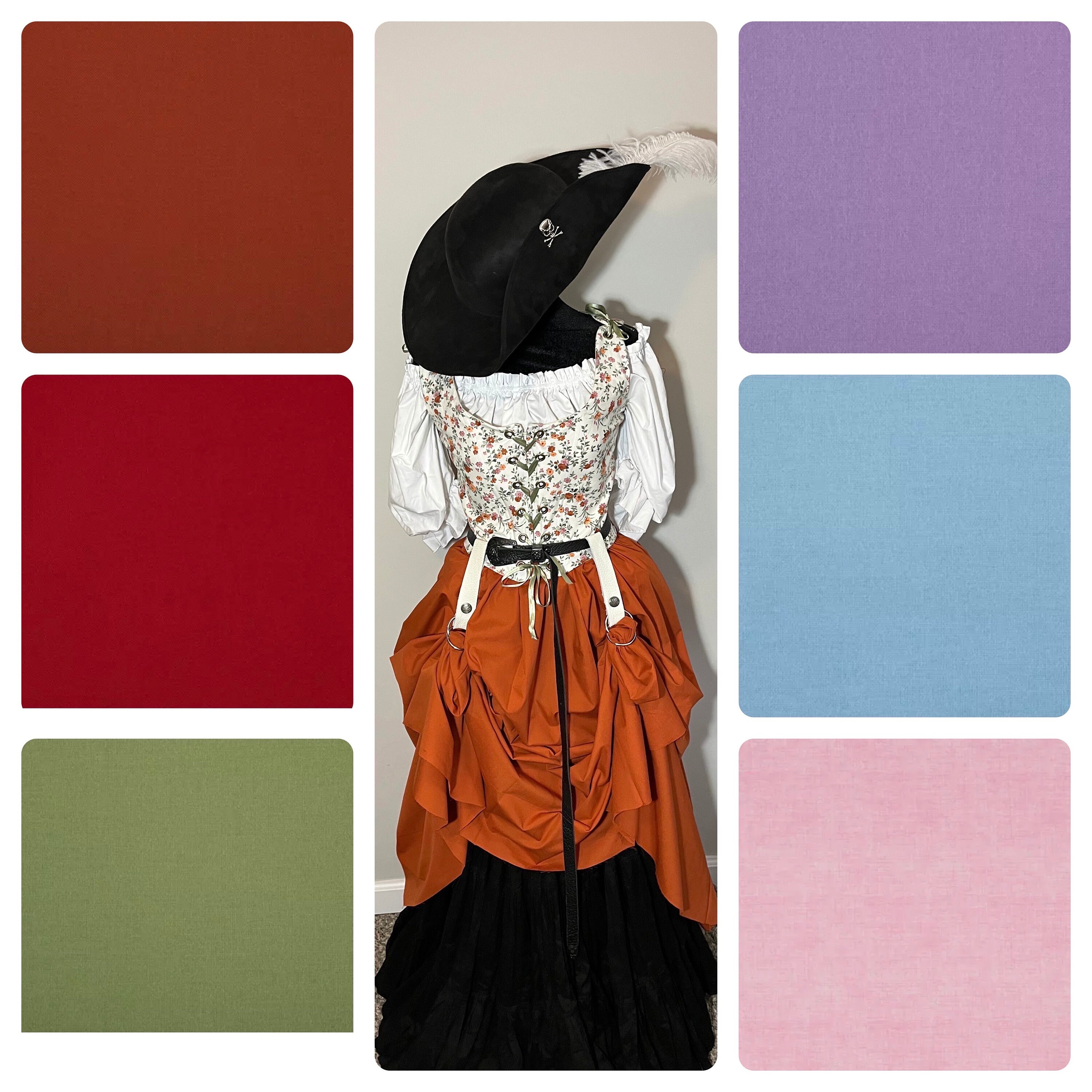 Renaissance Skirt, Peasant, Cosplay, Cottage Core, LARP, Fairy, Elf ...