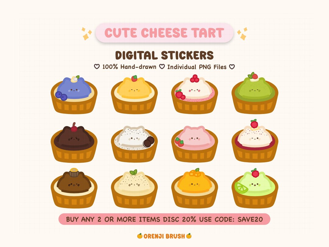 Cute Goodnotes Stickers | Cute Kawaii Printable Digital Stickers | Cute ...