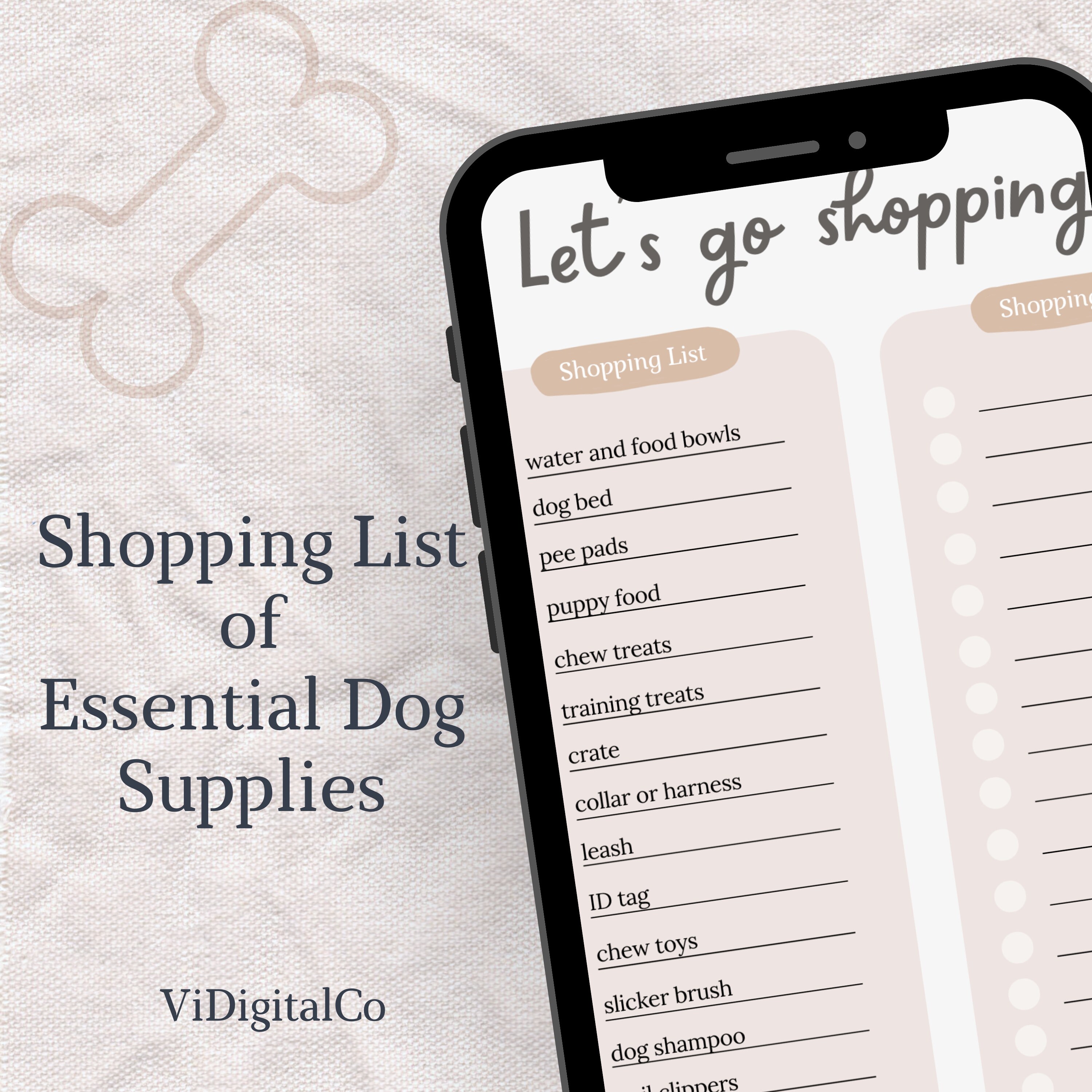 New Puppy Checklist | Guide for New Dog Owners | Puppy Planner Pet ...