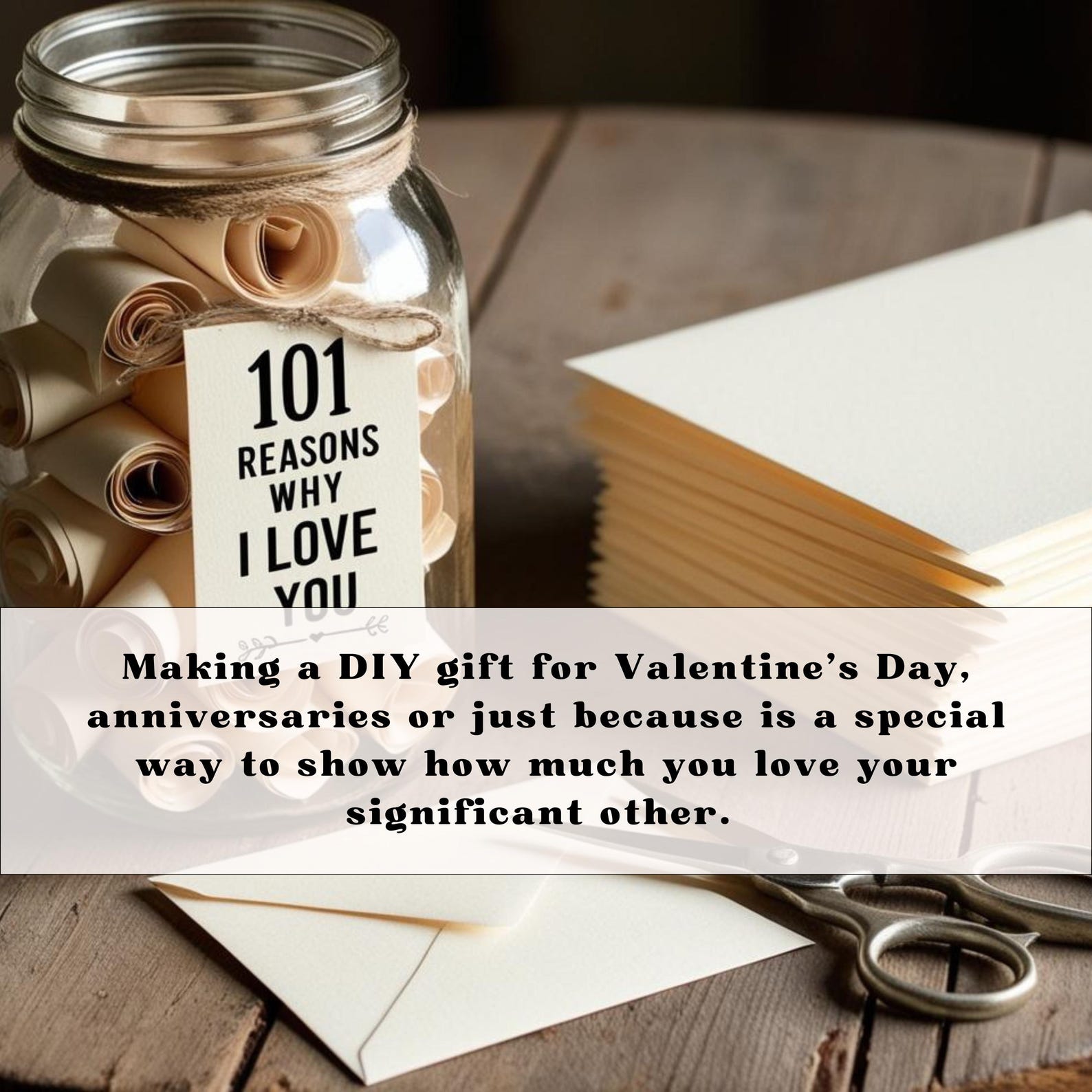 DIY Love Jar With Love Notes Reasons Why I Love You, Gift Idea ...